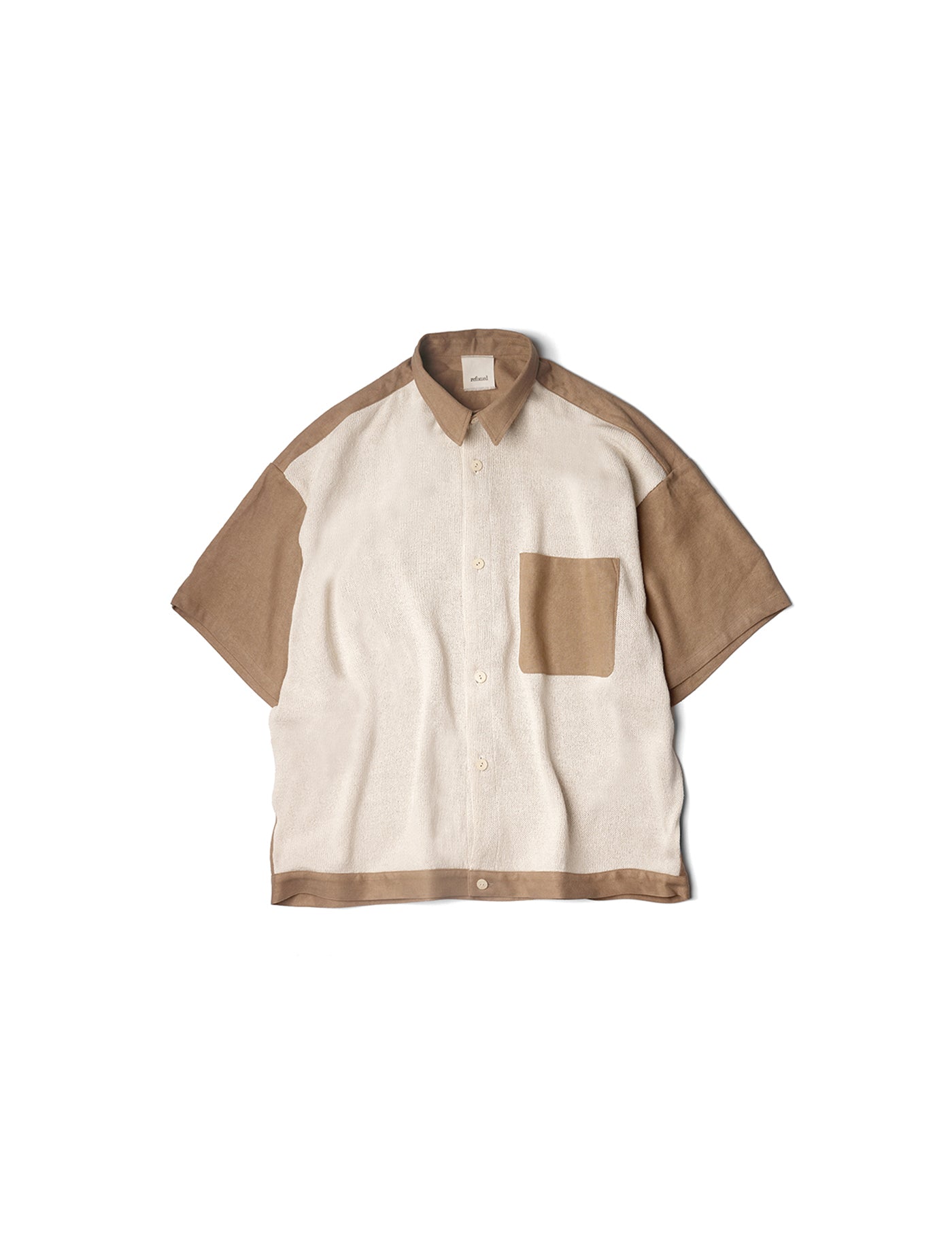 refomed RE23SS-SH03 OVERSIZED KNIT COMBINATION SHIRT – hideandseekStore