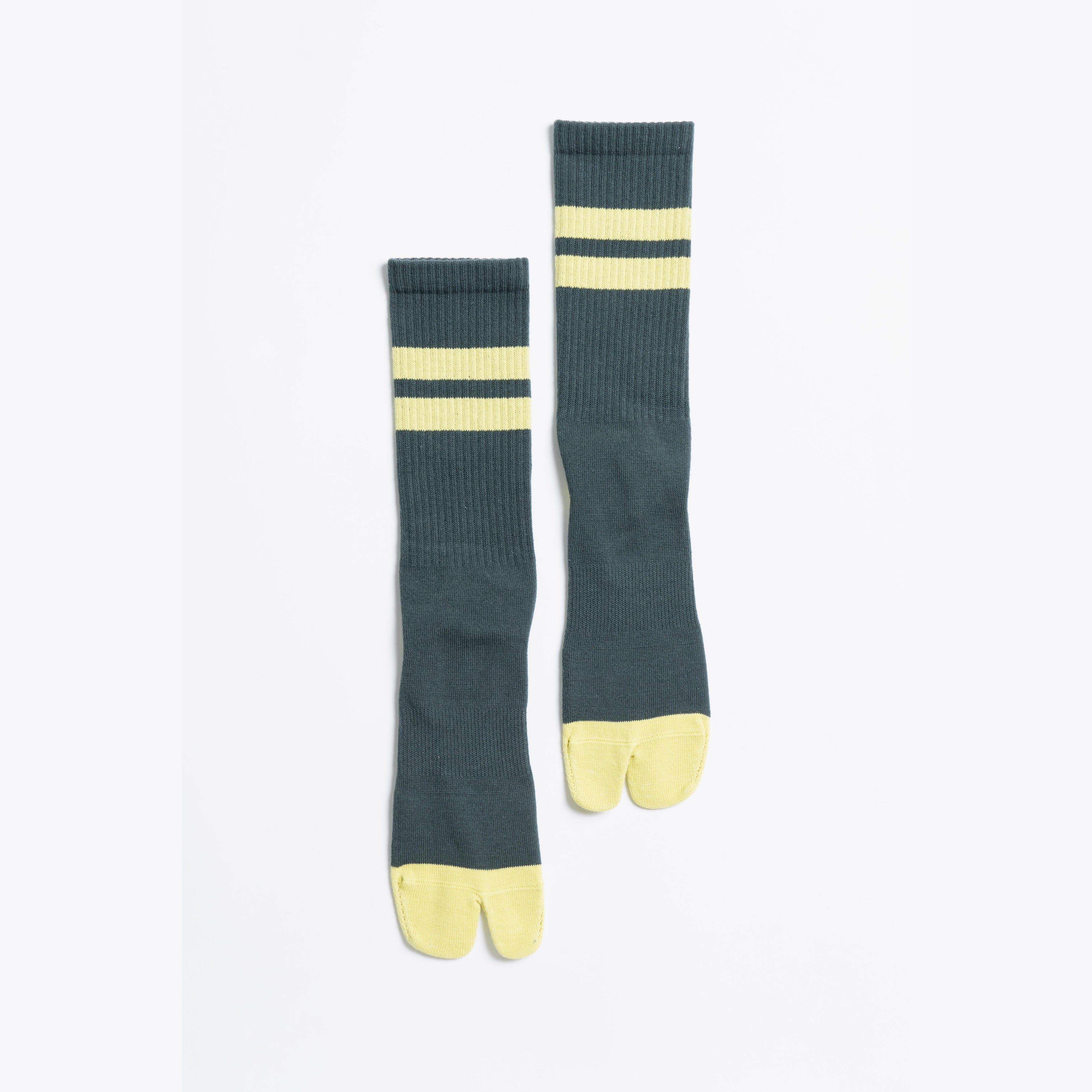 NODAL ND20X001FL SIGNATURE SOCKS - FOREST GREEN × LIME – hideandseekStore