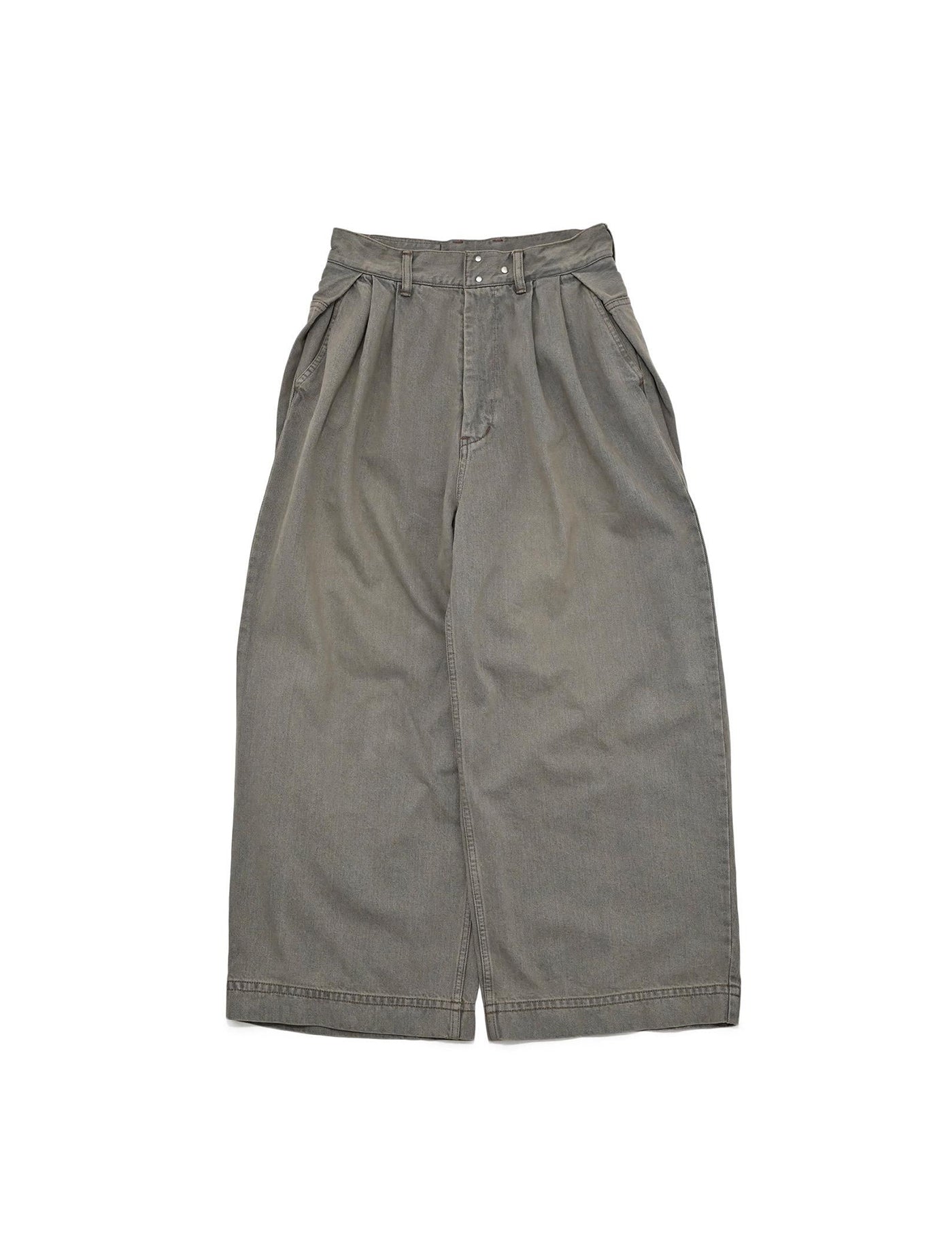 MY BEAUTIFUL LANDLET MBL-USED DENIM 12OZ DENIM SIDE TUCK WIDE PANTS ...