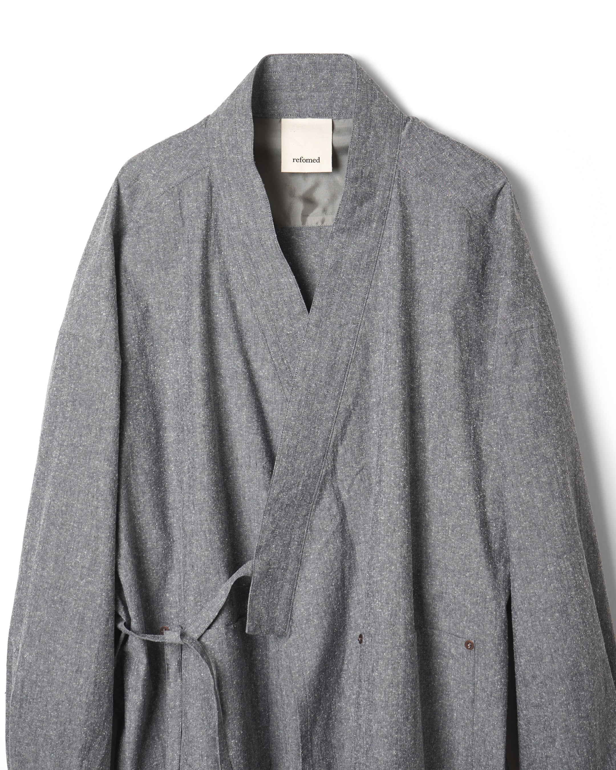 REFOMED RESH-008 "HAORI" WIDE SHIRT – hideandseekStore