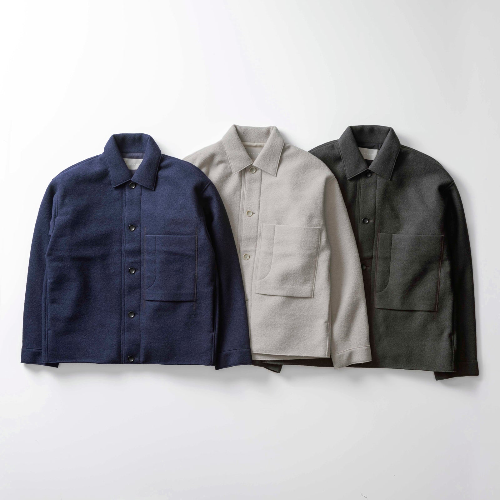 Curly&Co.223-36101 COMPRESS WOOL CROPPED JACKET – hideandseekStore