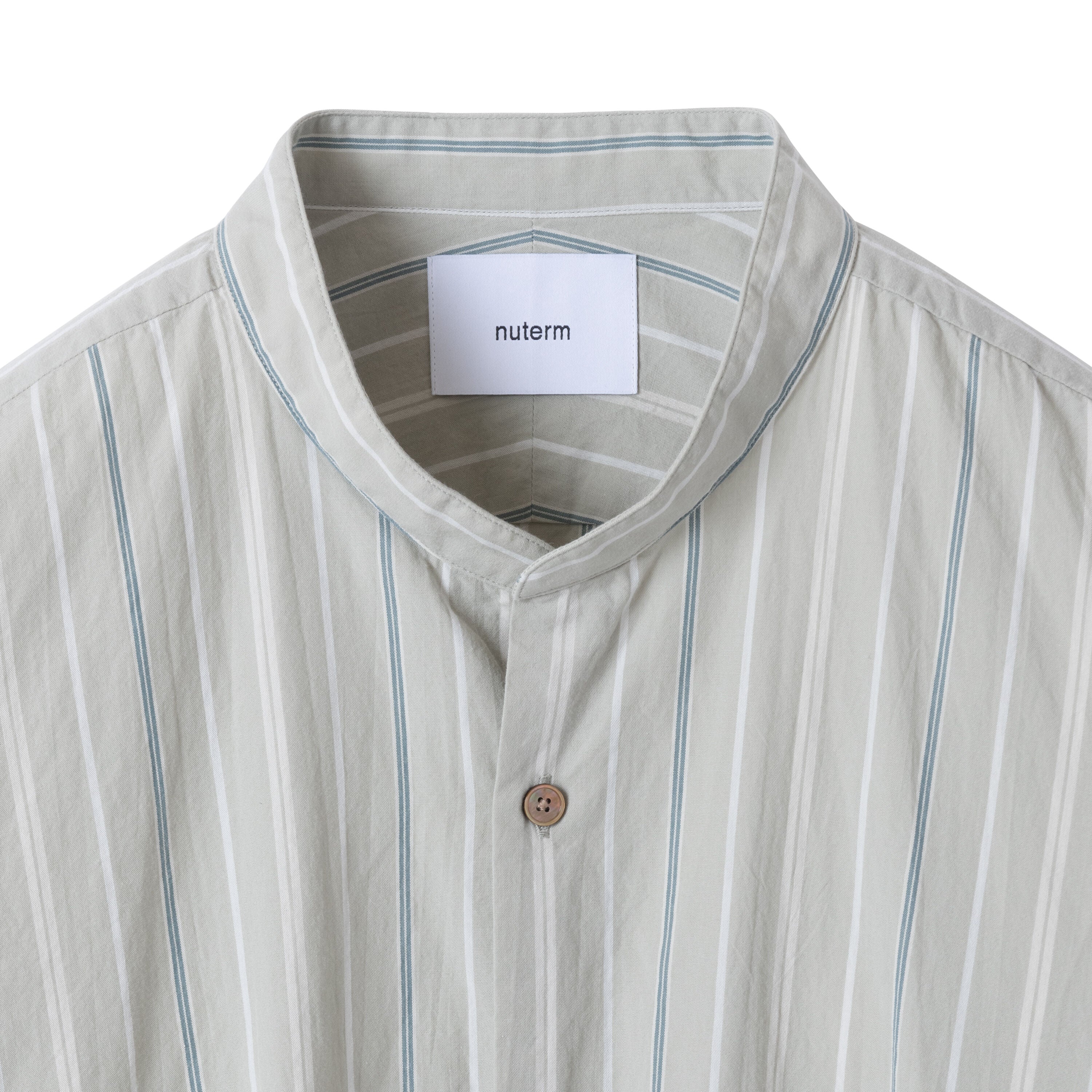 NUTERM 002SH-023S BAND COLLAR SHIRT – hideandseekStore