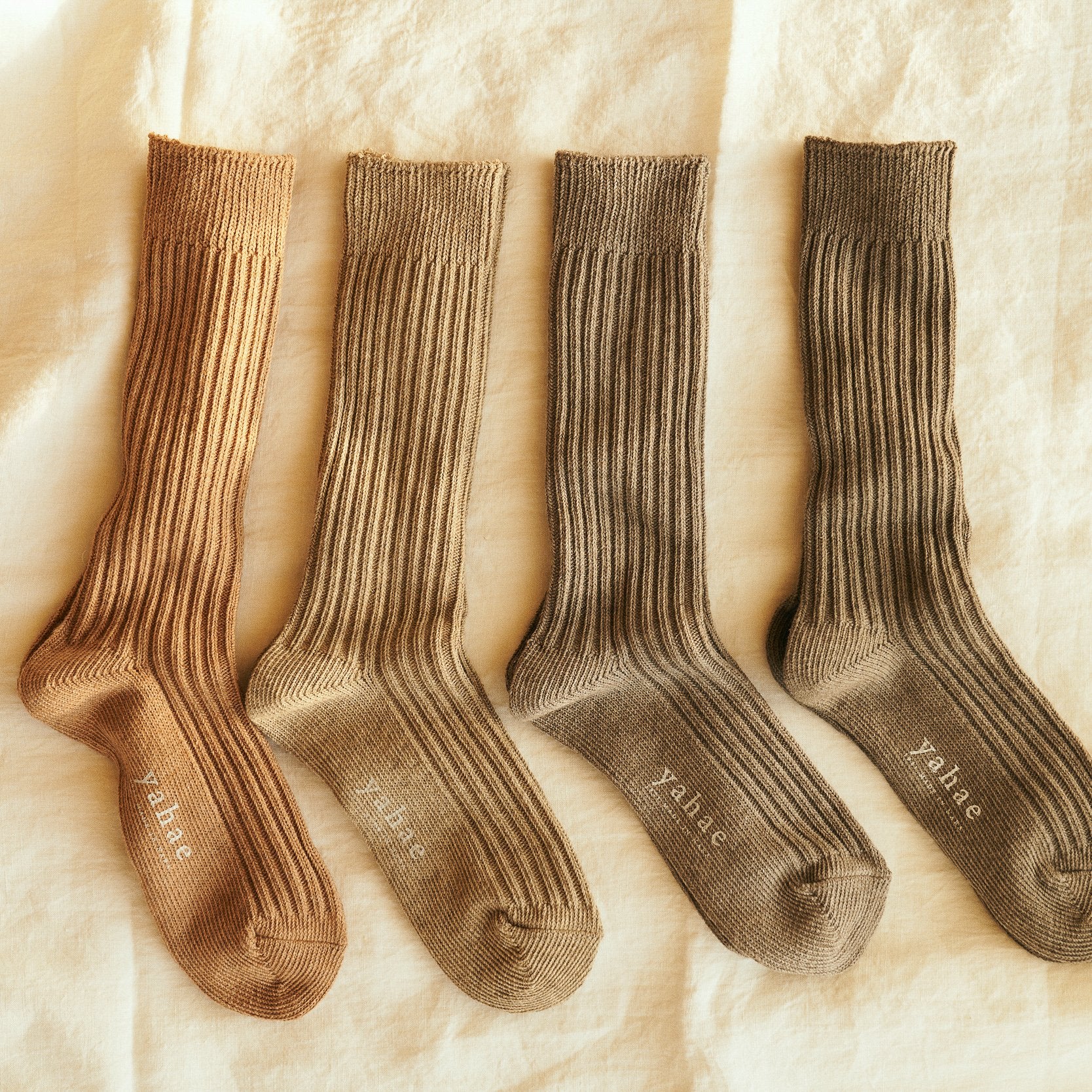 YAHAE 7-5001 ORGANIC COTTON BLENDED YAK RIBBED SOCKS – hideandseekStore